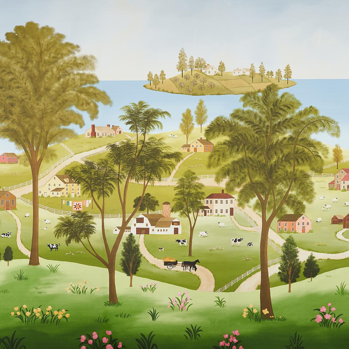 Eaton's Landscape Panel Set - Document Wallpapers | Schumacher