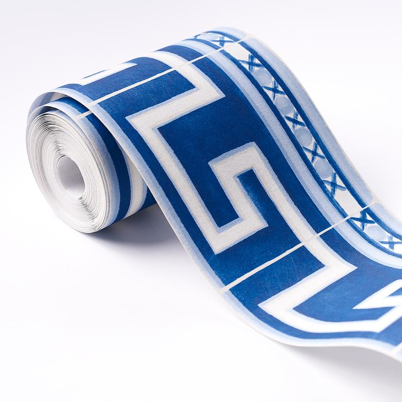 Azulejos Border - Azure Wallpapers | Schumacher