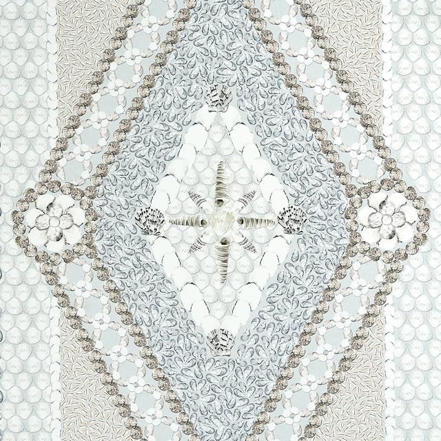 Shell Grotto Panel B - Seafoam Wallpapers | Schumacher