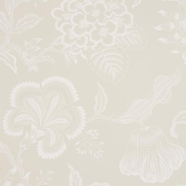 Hothouse Flowers Silhouette - Cream Wallpapers | Schumacher