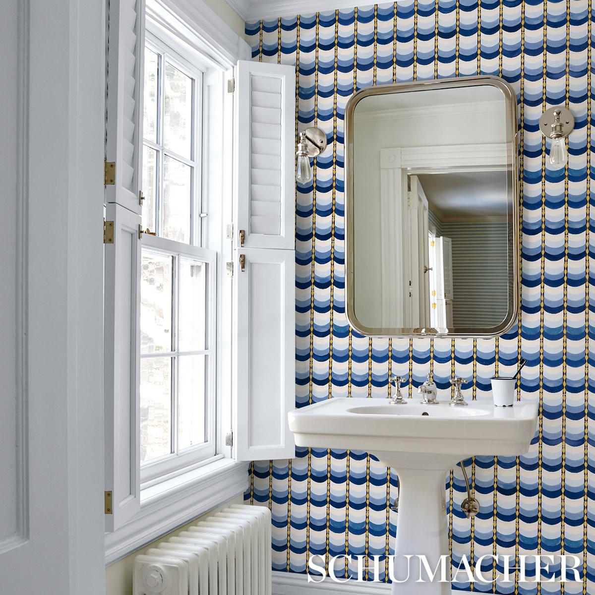 Sintra - Blue Wallpapers | Schumacher