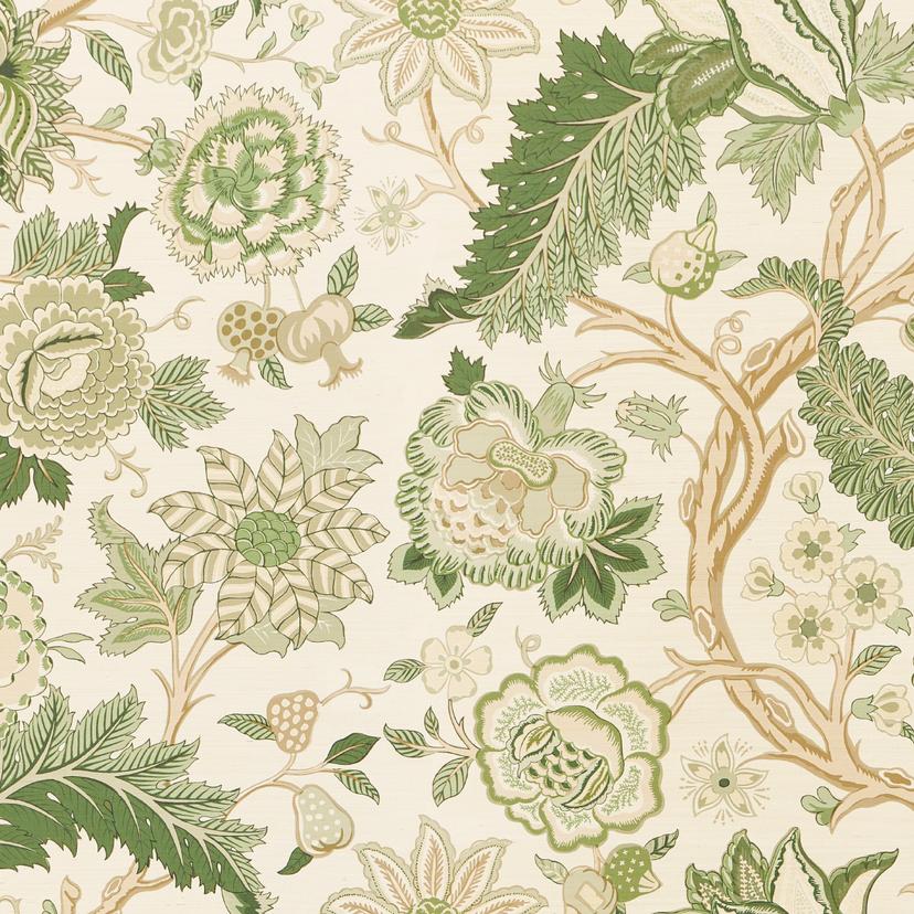 Darsy Tree Of Life Sisal Panel Set - Leaf Wallpapers | Schumacher