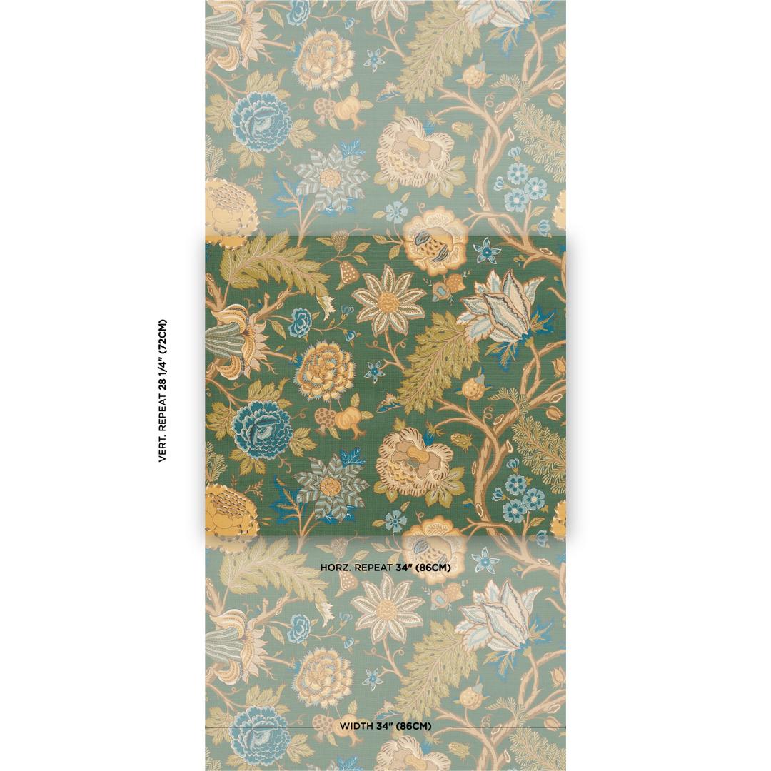 Darsy Tree Of Life Sisal - Juniper Wallpapers | Schumacher