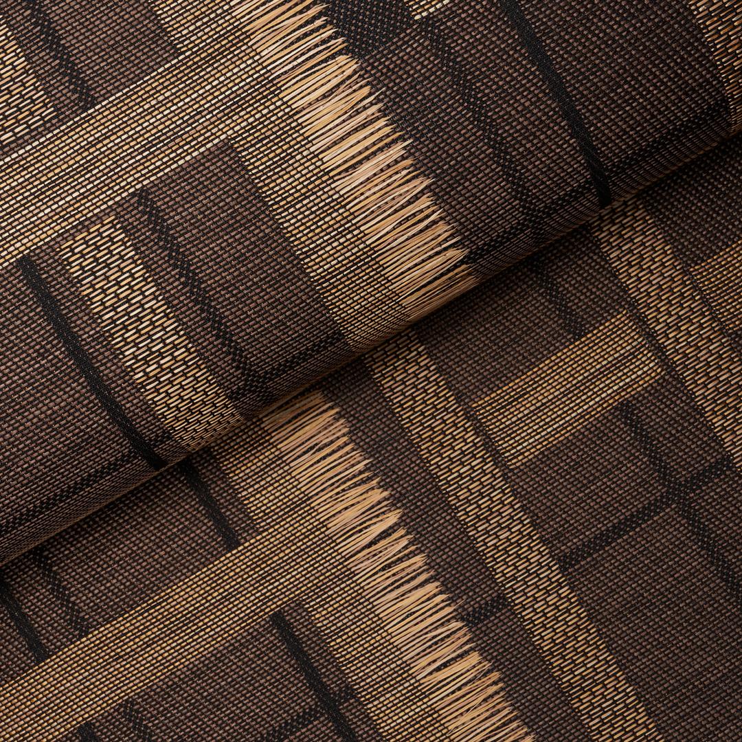 Axel Plaid Wallcovering - Saddle Brown Wallpapers | Schumacher
