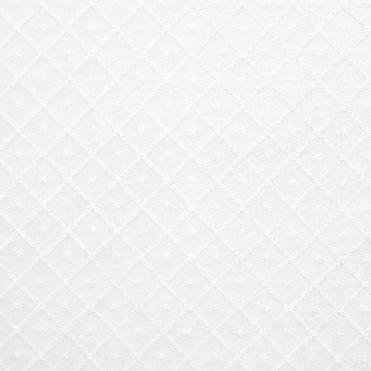 Isabella Sheer Embroidery - Ivory Fabrics | Schumacher