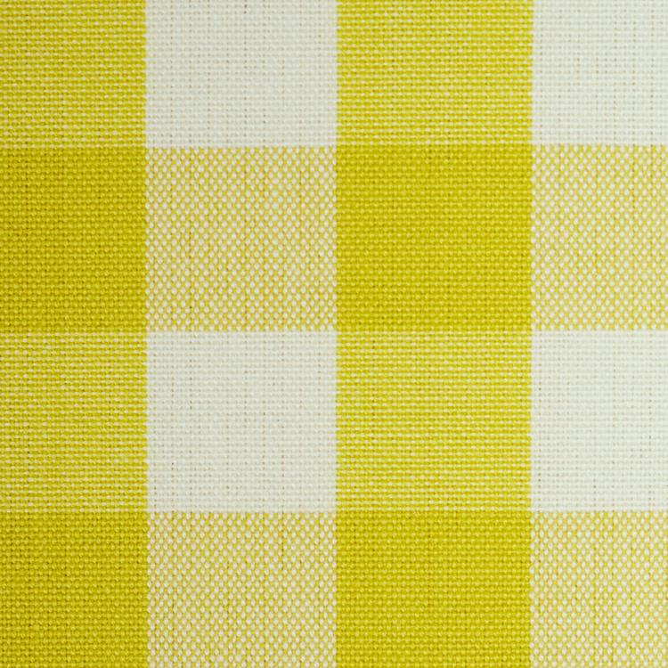 Elton Cotton Check - Yellow Fabrics | Schumacher