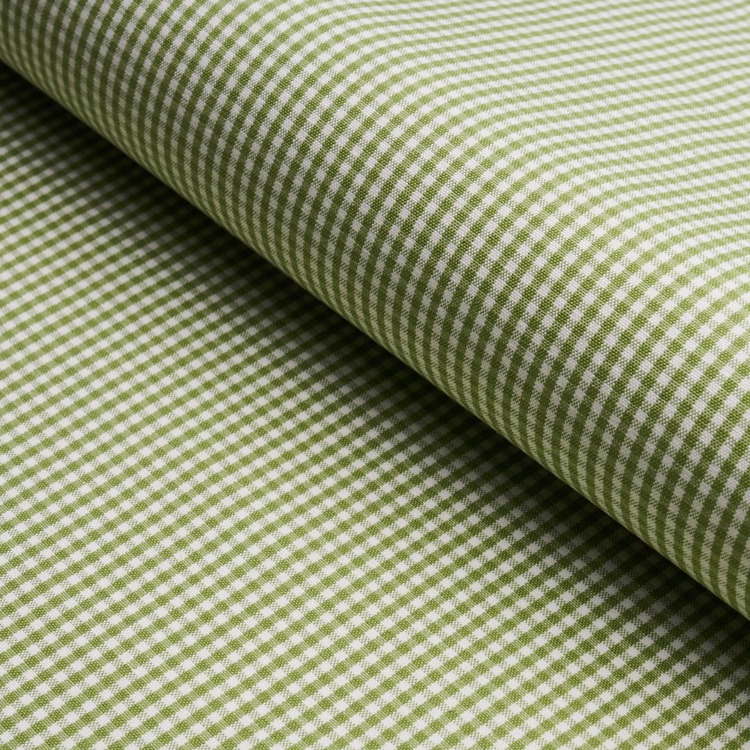 Barnet Cotton Check - Leaf Fabrics | Schumacher