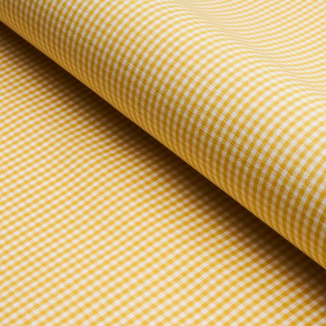 Barnet Cotton Check - Yellow Fabrics | Schumacher