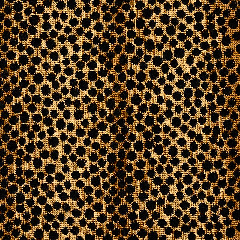 Nakuru Linen Velvet - Leopard Fabrics | Schumacher