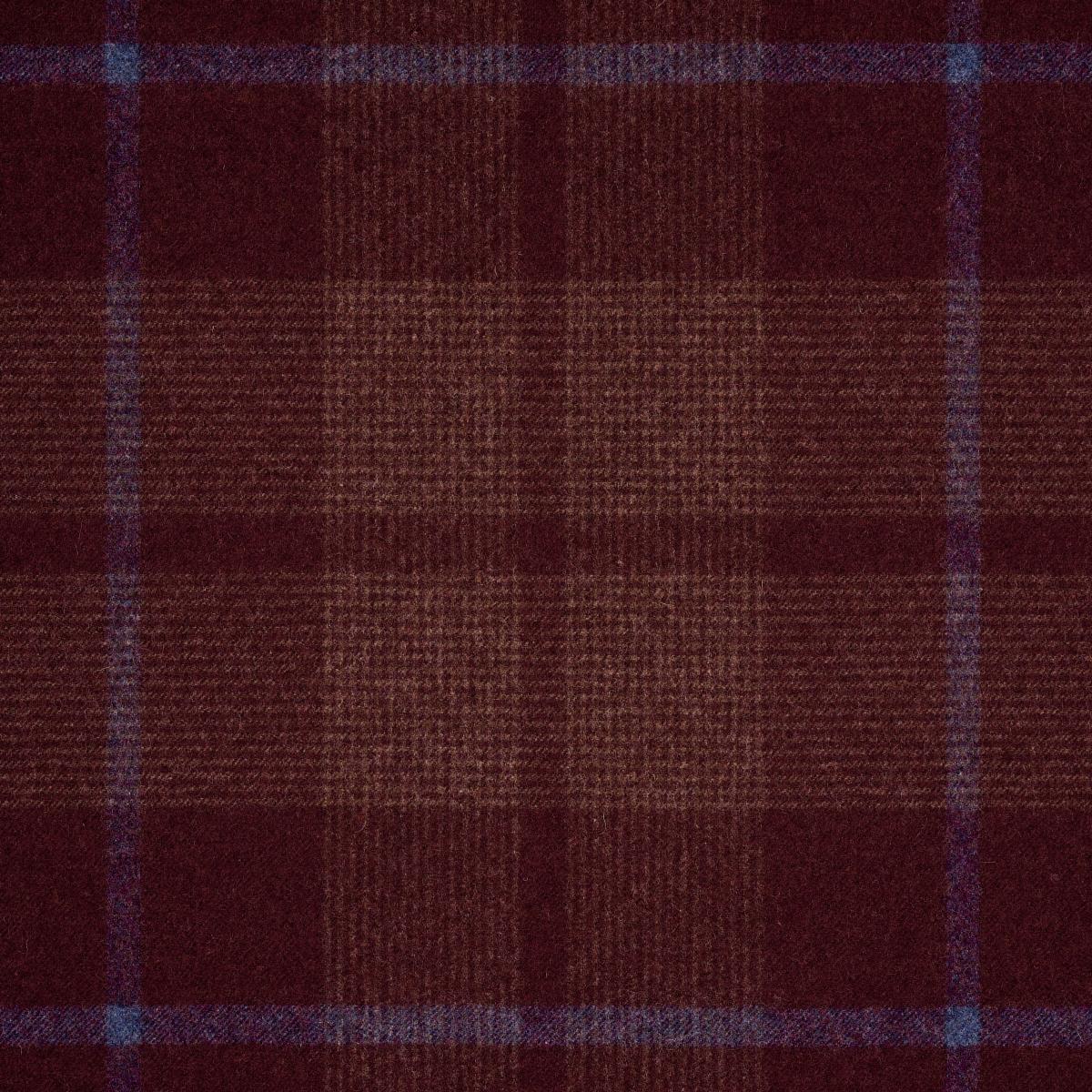 Montana Wool Plaid - Burgundy Fabrics | Schumacher