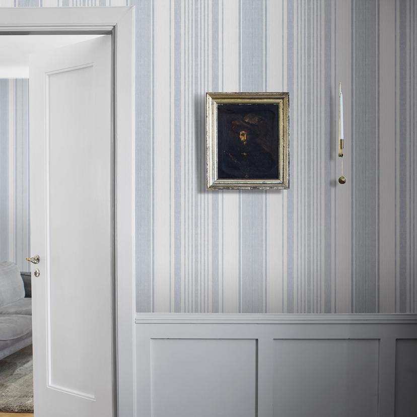 Linen Stripe - Blue Wallpapers | Schumacher
