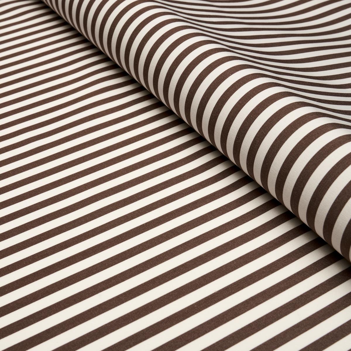 Brigitte Stripe - Brown Fabrics | Schumacher