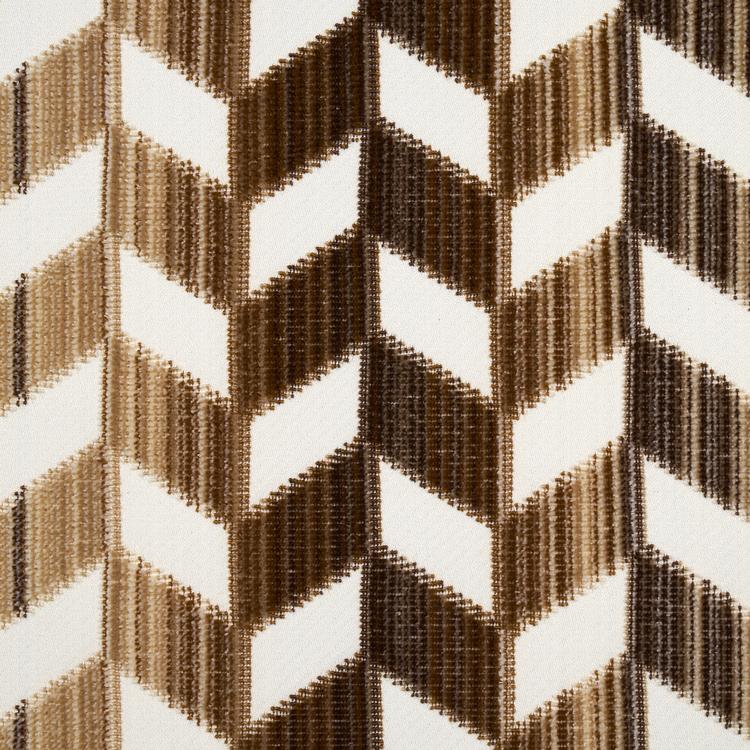 Chevron Strié Velvet - Gold Fabrics | Schumacher