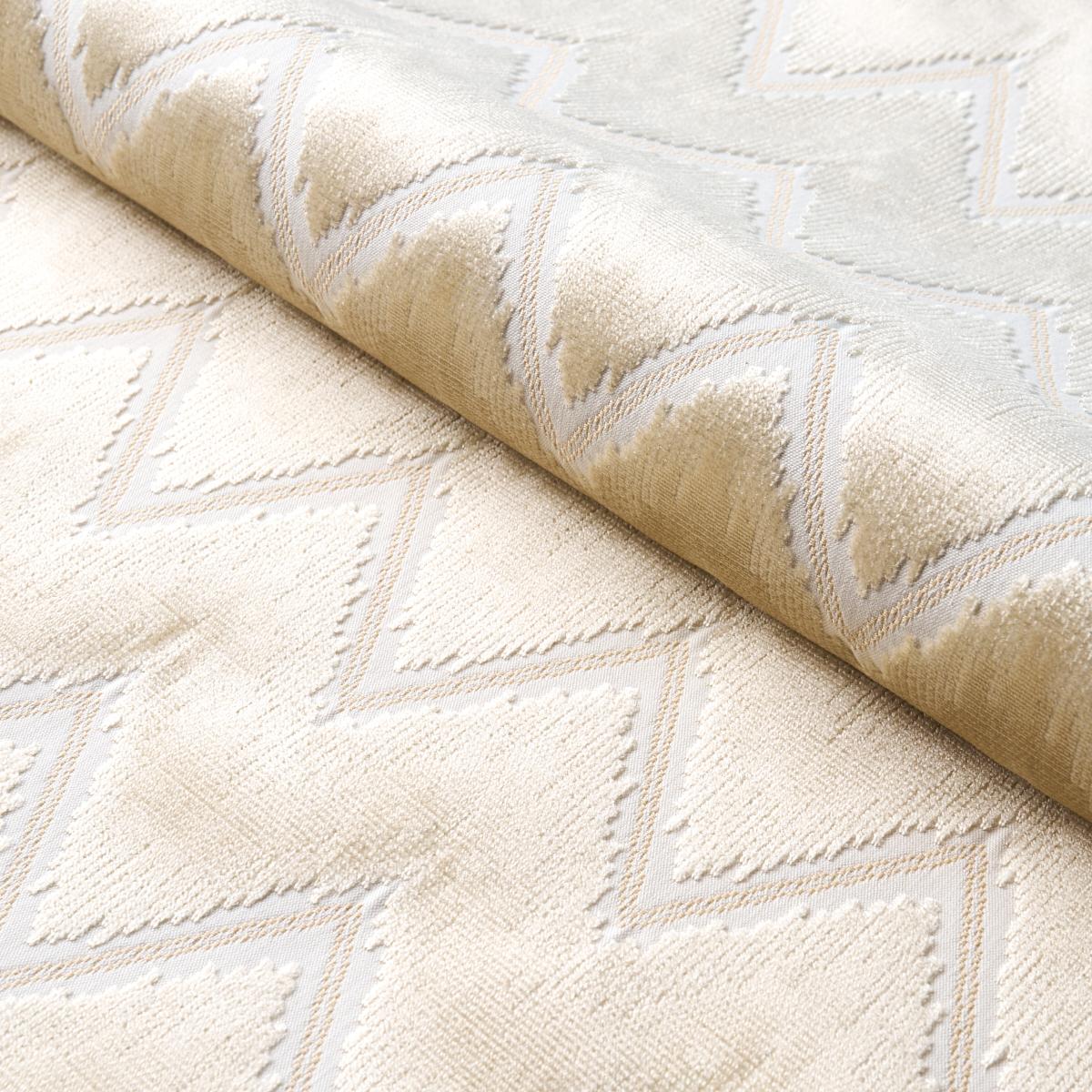 Chevron Velvet - Champagne Fabrics | Schumacher