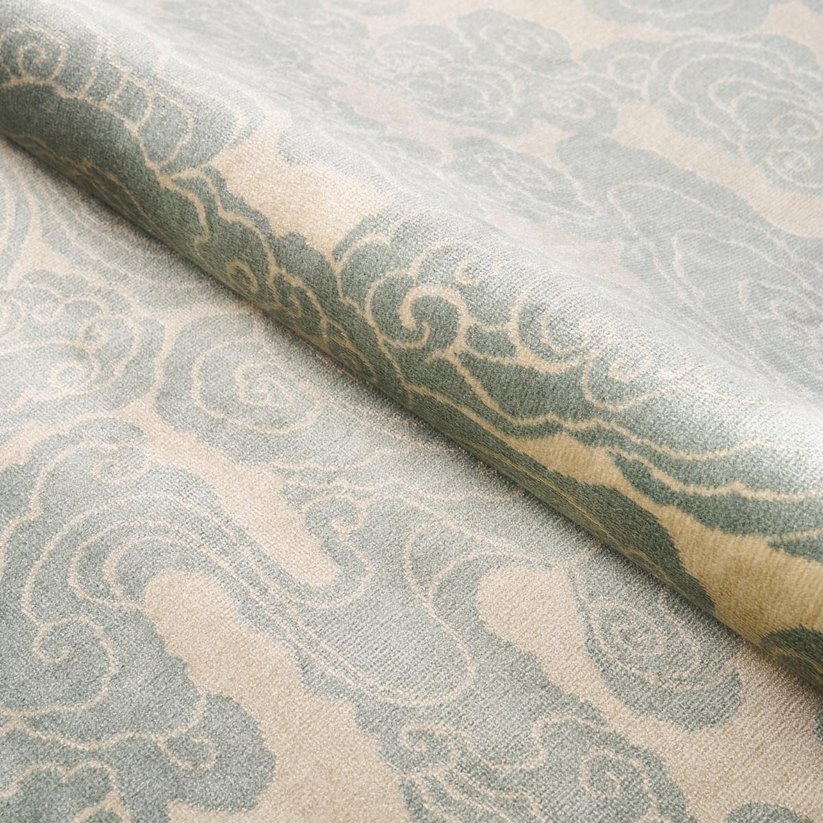 Sozan Velvet - Mist Fabrics | Schumacher