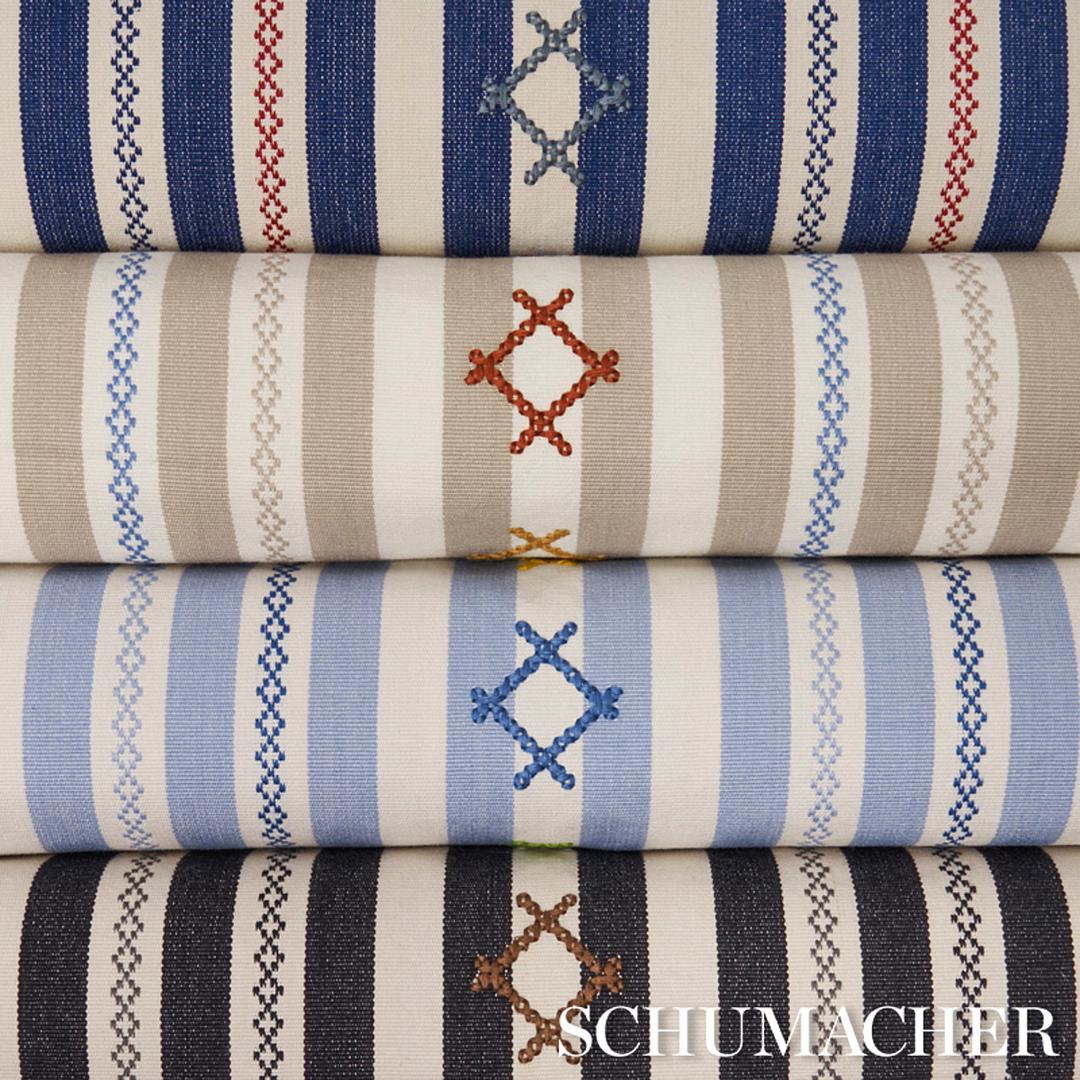 Rhodes Stripe - Neutral Fabrics | Schumacher