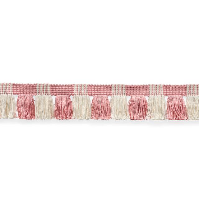 Juno Fringe - Pink & Ivory Trims | Schumacher