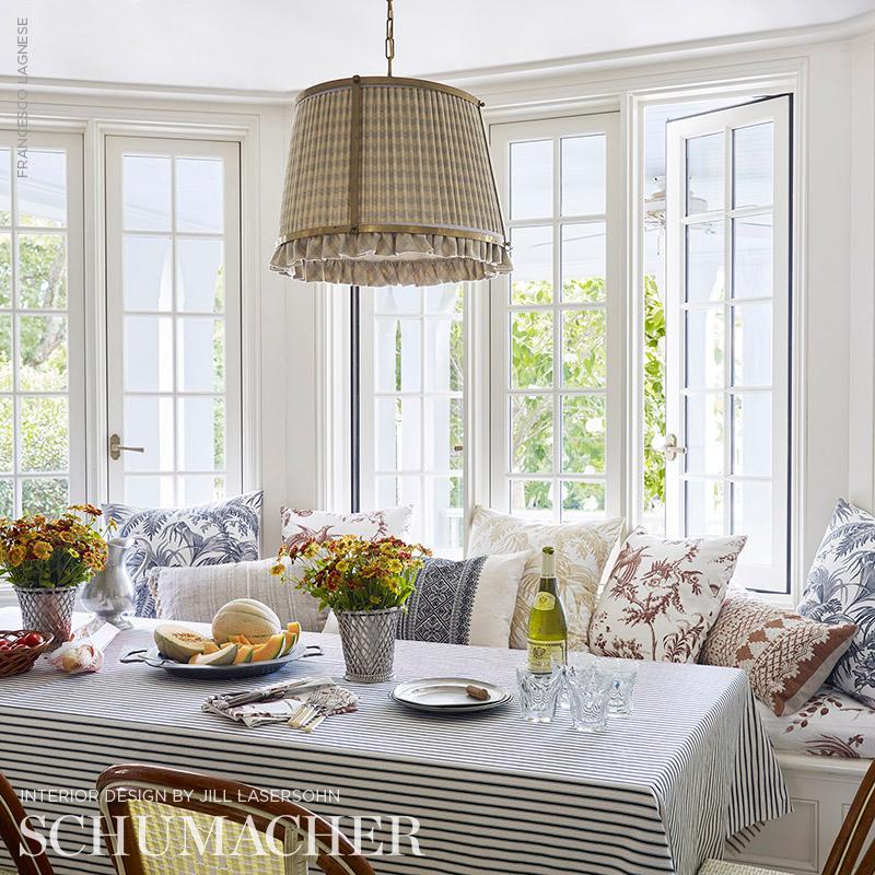 Wentworth Embroidery - Rust Fabrics | Schumacher