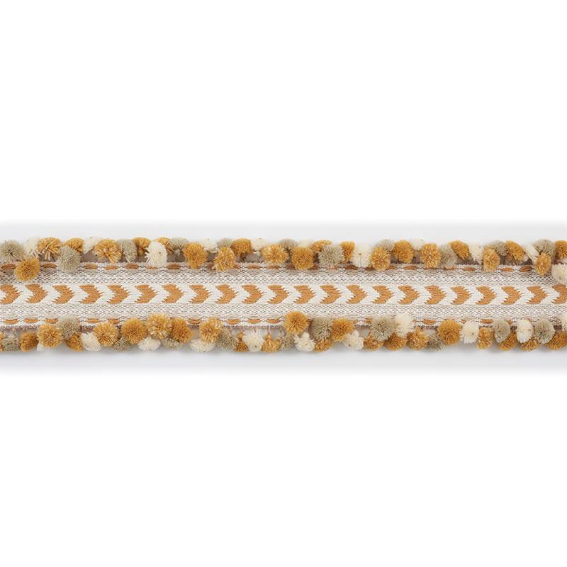 Maracana Pom Tape - Ochre Trims | Schumacher