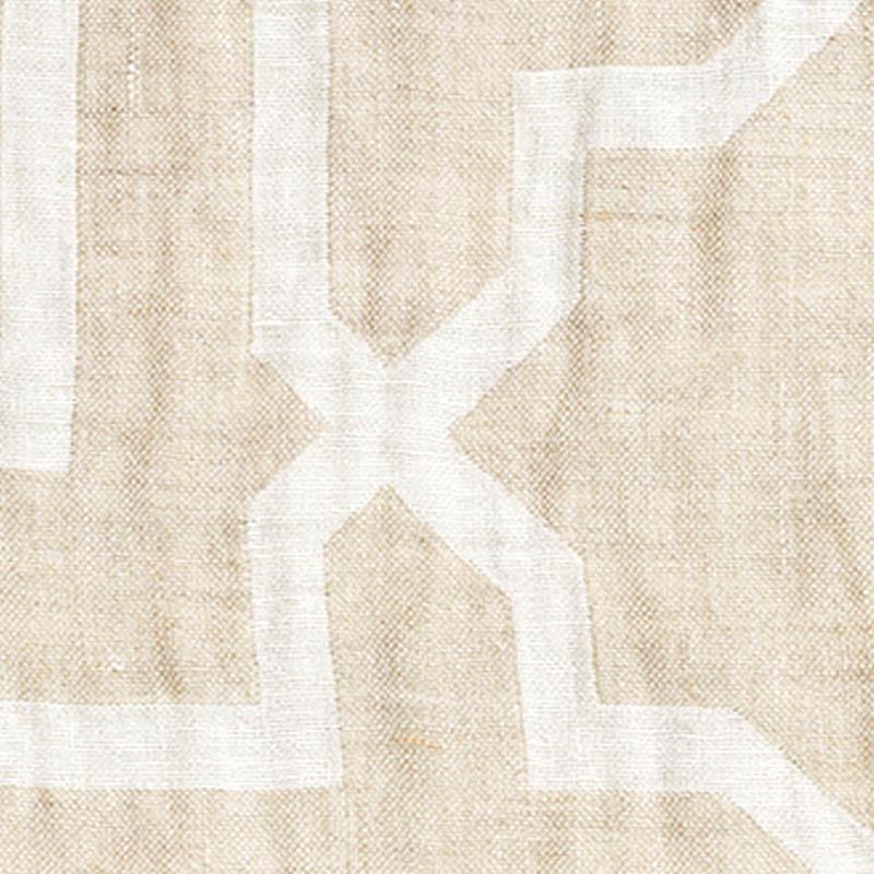 Arabesque Maze Sheer - Natural Fabrics | Schumacher
