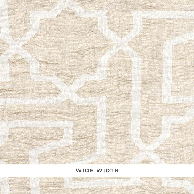 Arabesque Maze Sheer - Natural Fabrics | Schumacher