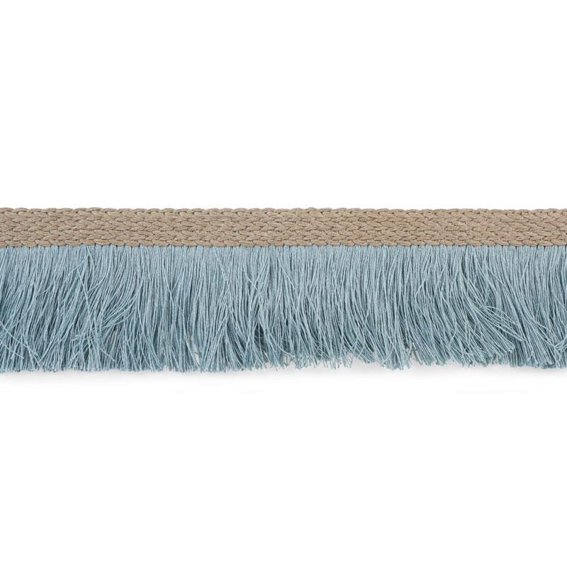 Braided Linen Fringe - Sky Trims | Schumacher