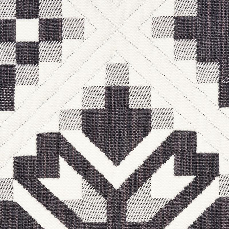 Tristan Patchwork - Charcoal Fabrics | Schumacher