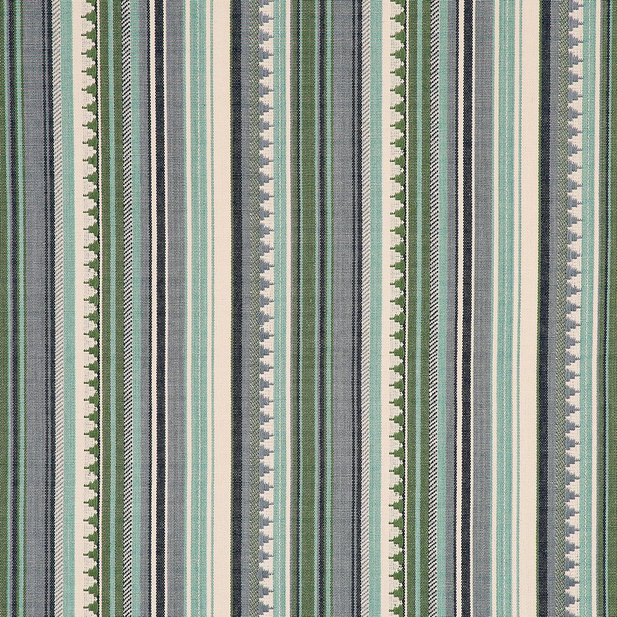 Zuni Stripe - Aqua Fabrics | Schumacher