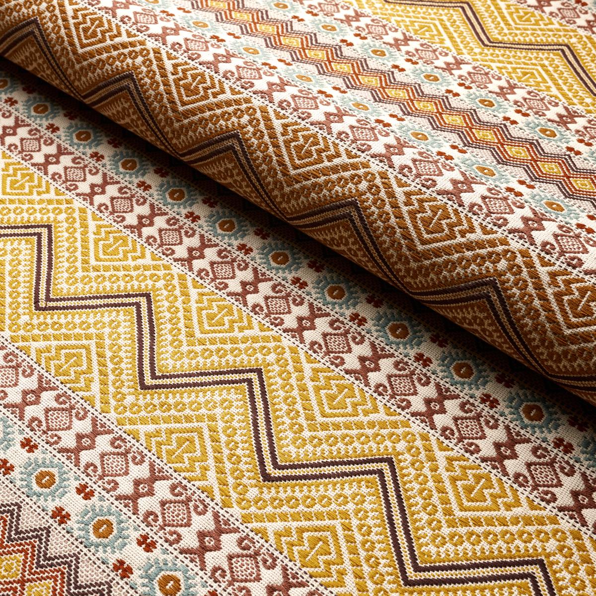 Holmul Hand Woven - Ochre Fabrics | Schumacher