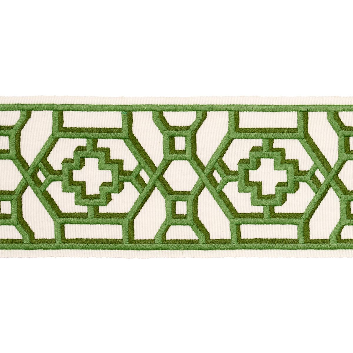 Zanzibar Trellis Tape - Jade Trims | Schumacher