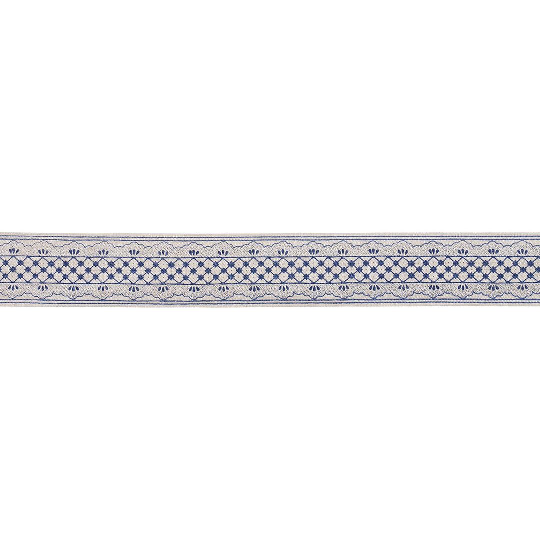 Davison Scalloped Tape - Washington Blue Trims | Schumacher