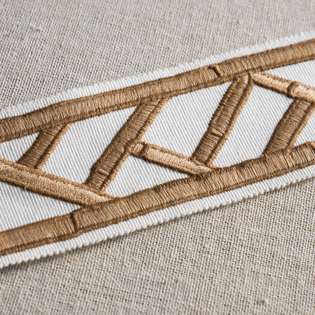 Bamboo Trellis Tape - Sesame Trims | Schumacher