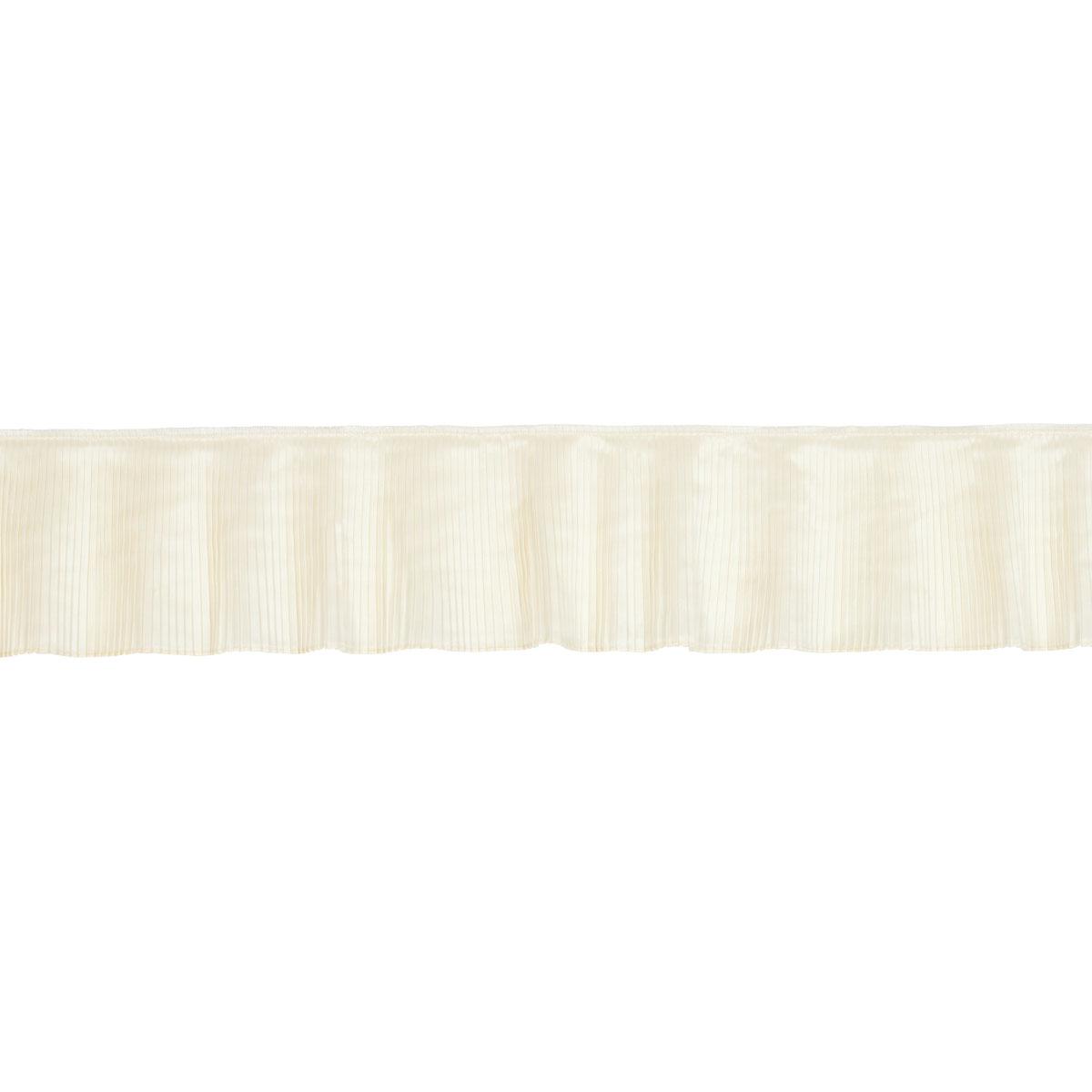 Botticelli Silk Ruffle Trim - Bone Trims | Schumacher