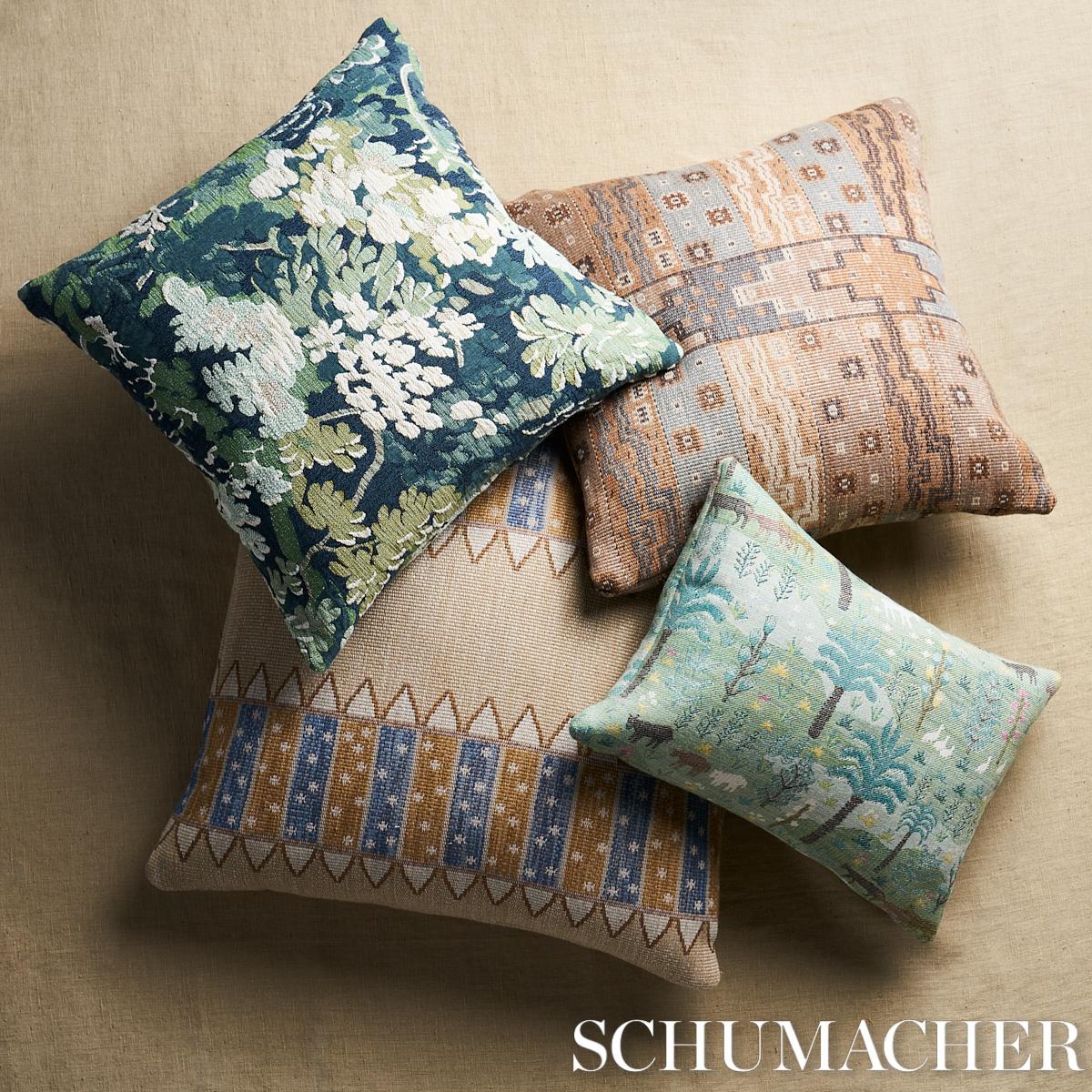 Las Colinas Scenic Tapestry - Green Fabrics | Schumacher