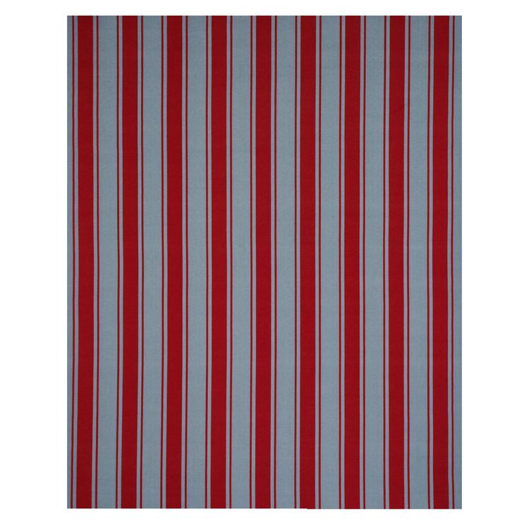 Tangier Stripe - Teal & Red Fabrics | Schumacher