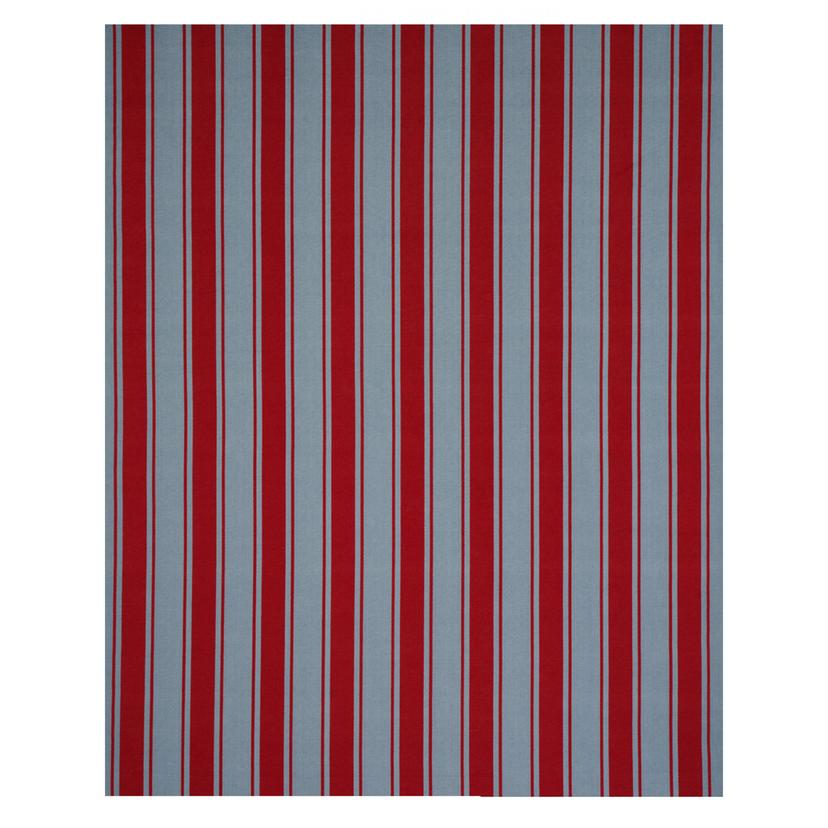 Tangier Stripe - Teal & Red Fabrics | Schumacher