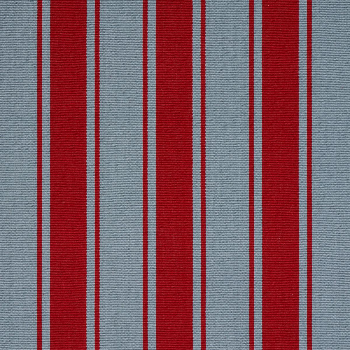 Tangier Stripe - Teal & Red Fabrics | Schumacher