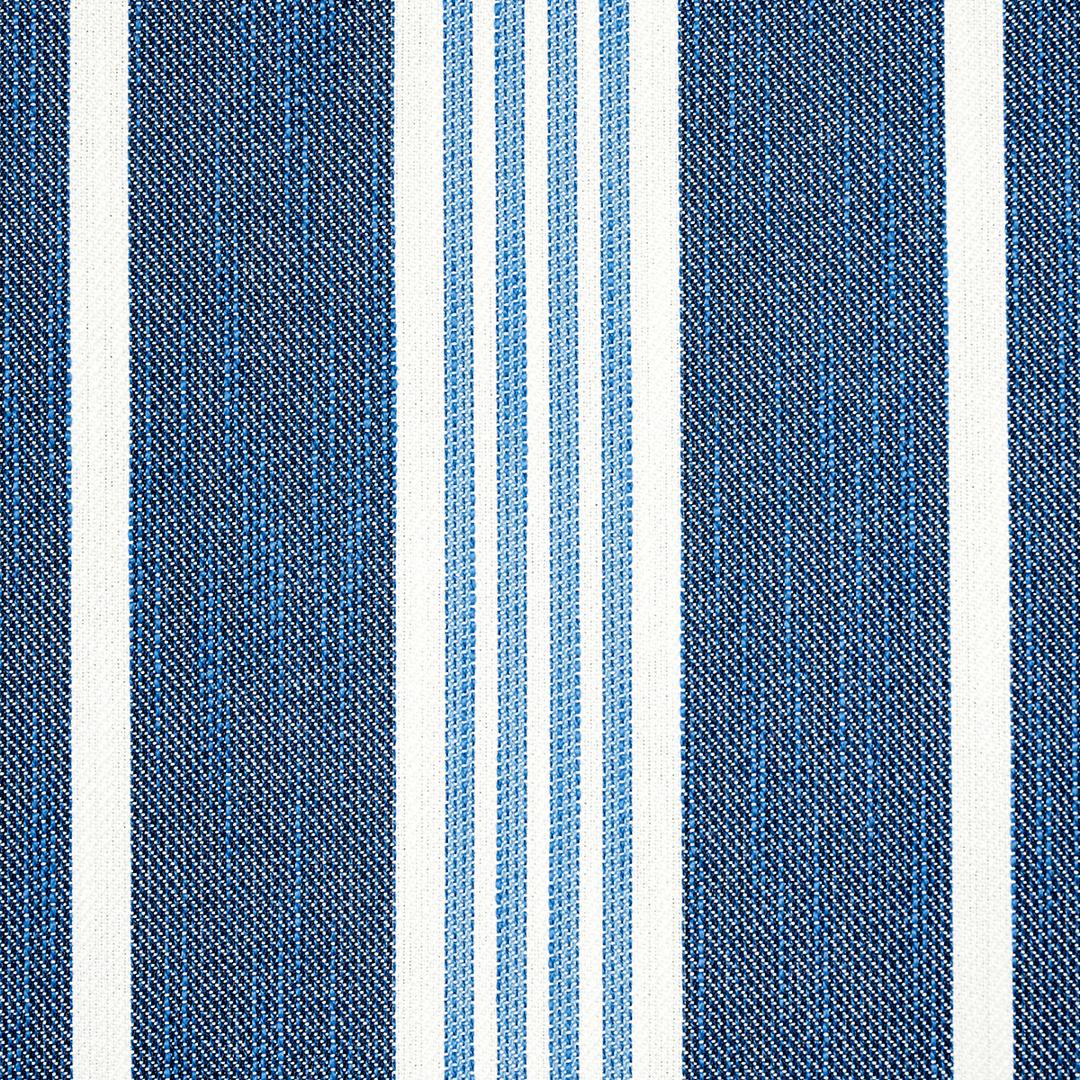 Hampton Stripe Indoor/Outdoor - Indigo Fabrics | Schumacher