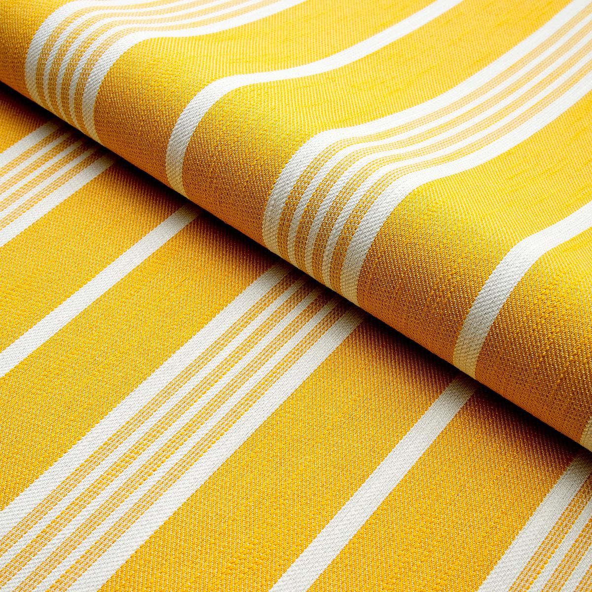 Hampton Stripe Indoor/Outdoor - Canary Fabrics | Schumacher