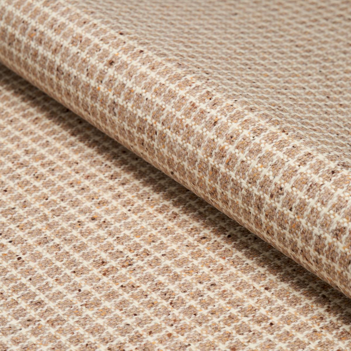 Hudson Wool Check - Camel Fabrics | Schumacher