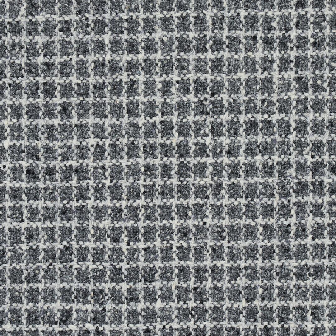 Hudson Wool Check - Grey Fabrics | Schumacher