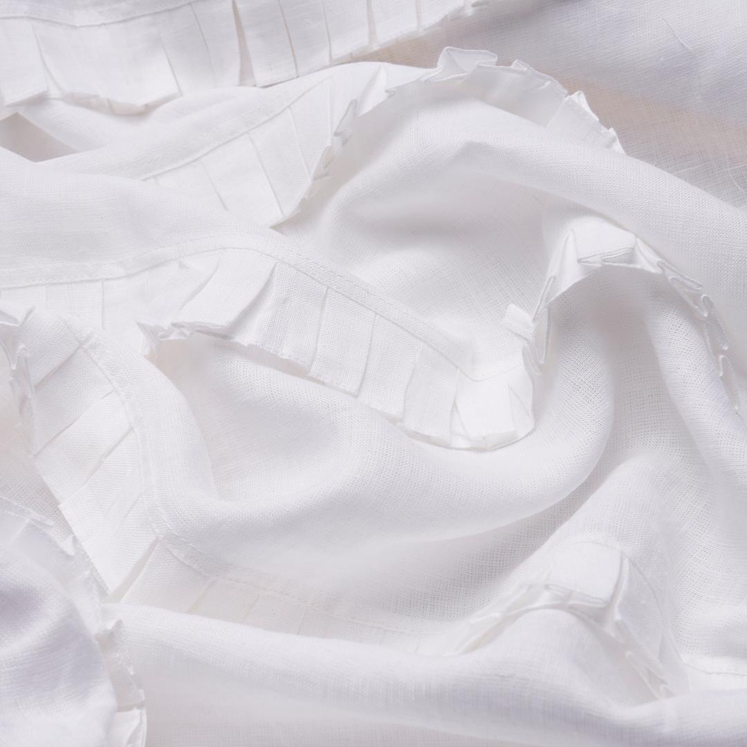 Dorothy Pleated Linen - Ivory Fabrics | Schumacher