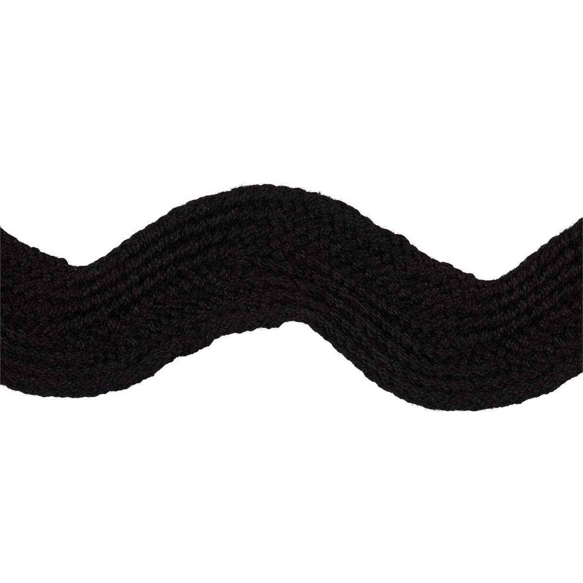 Ric Rac Tape Large - Black Trims | Schumacher