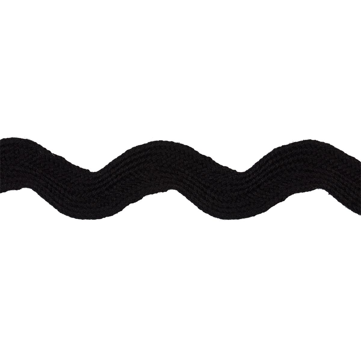Ric Rac Tape Large - Black Trims | Schumacher