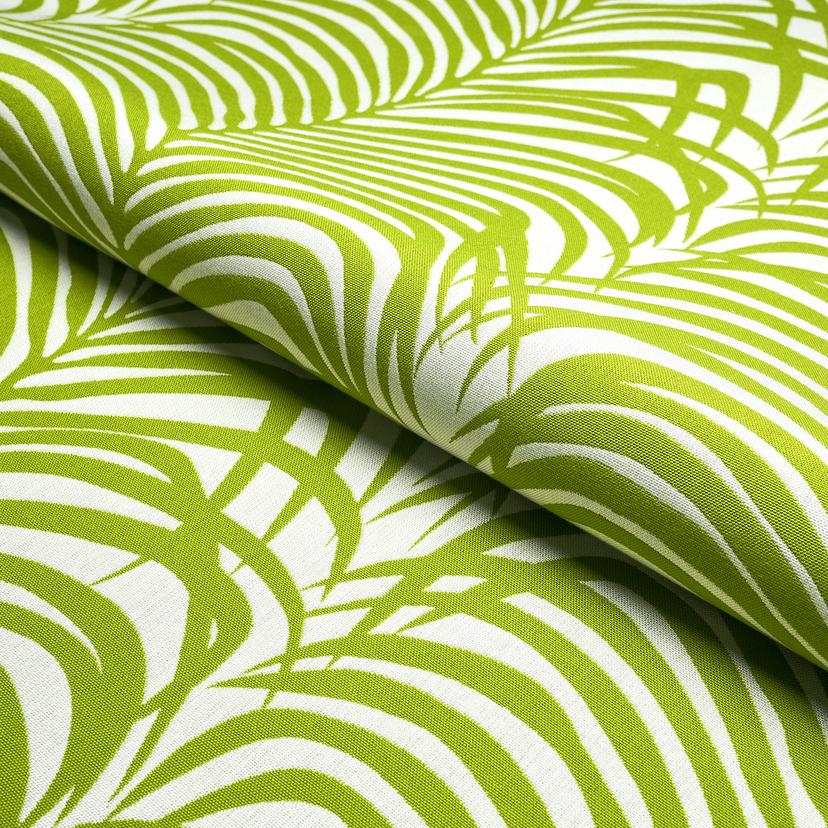 Zebra Palm Woven Indoor/Outdoor - Green Fabrics | Schumacher