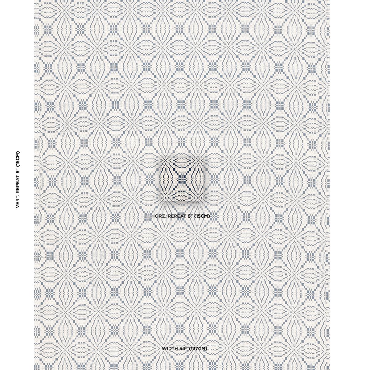Francestown Coverlet - Navy Fabrics | Schumacher