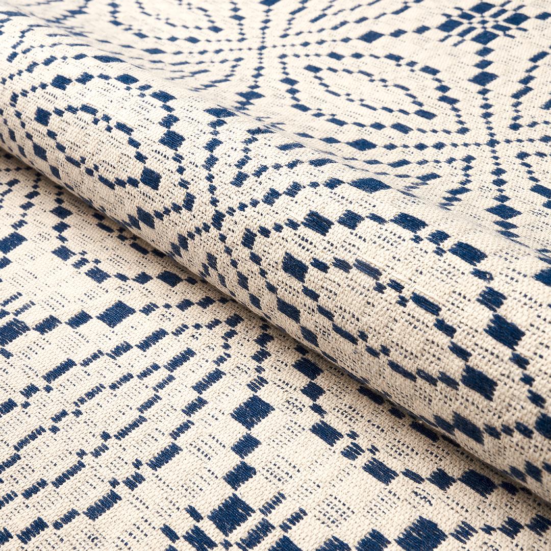 Francestown Coverlet - Navy Fabrics | Schumacher