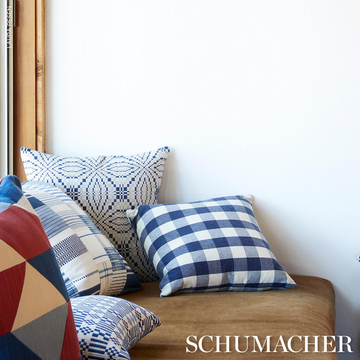 Francestown Coverlet - Navy Fabrics | Schumacher