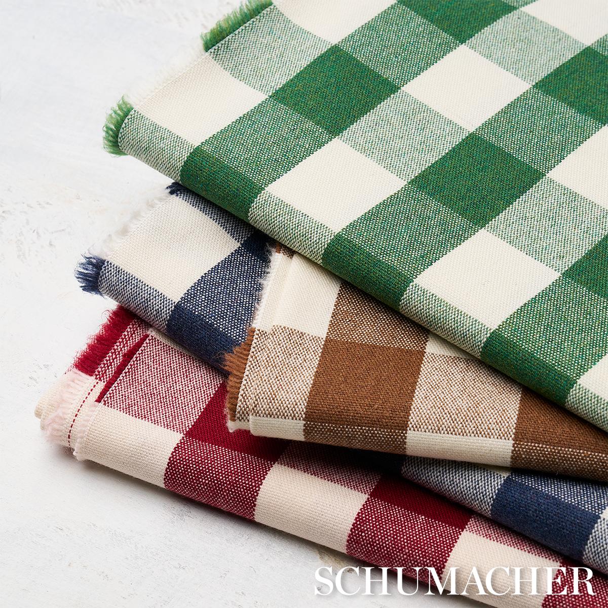 Dutton Buffalo Check - Coffee Fabrics | Schumacher