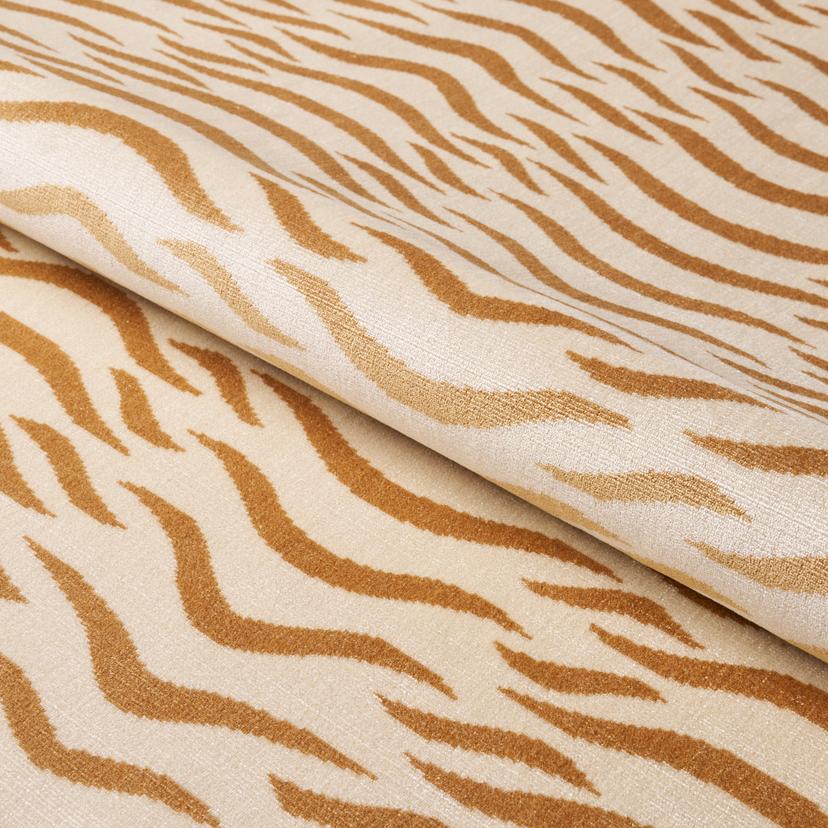Sabi Tiger Velvet - Camel Fabrics | Schumacher